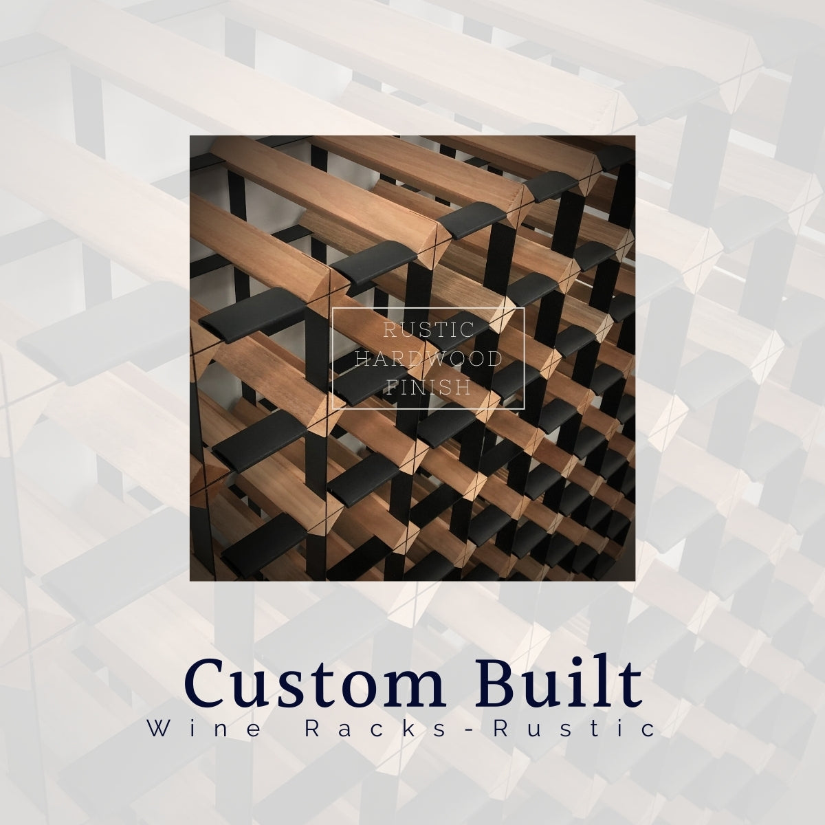 Rustic Hardwood Custom Built Wine Racks