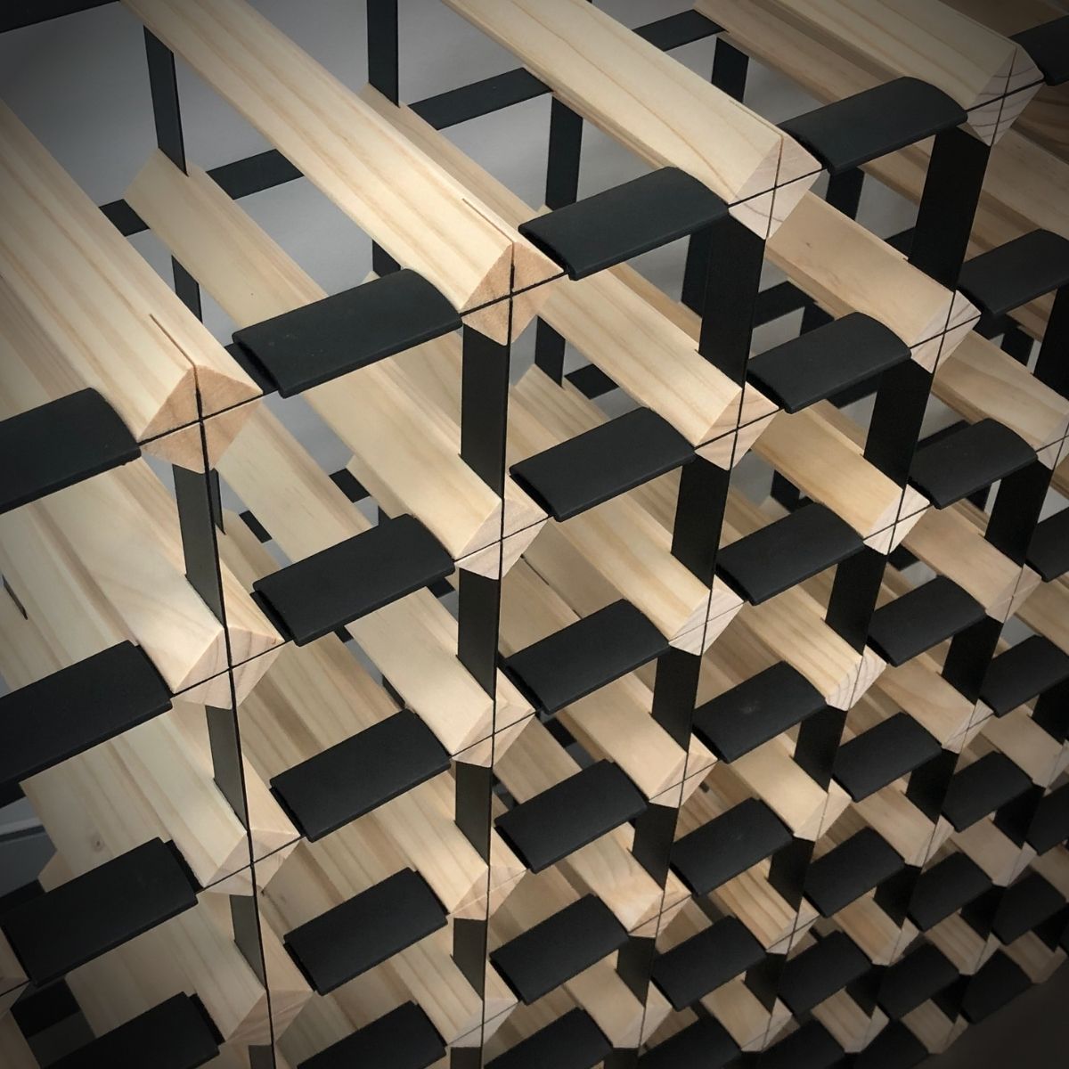 Natural Pine Finish Custom Built Wine Racks