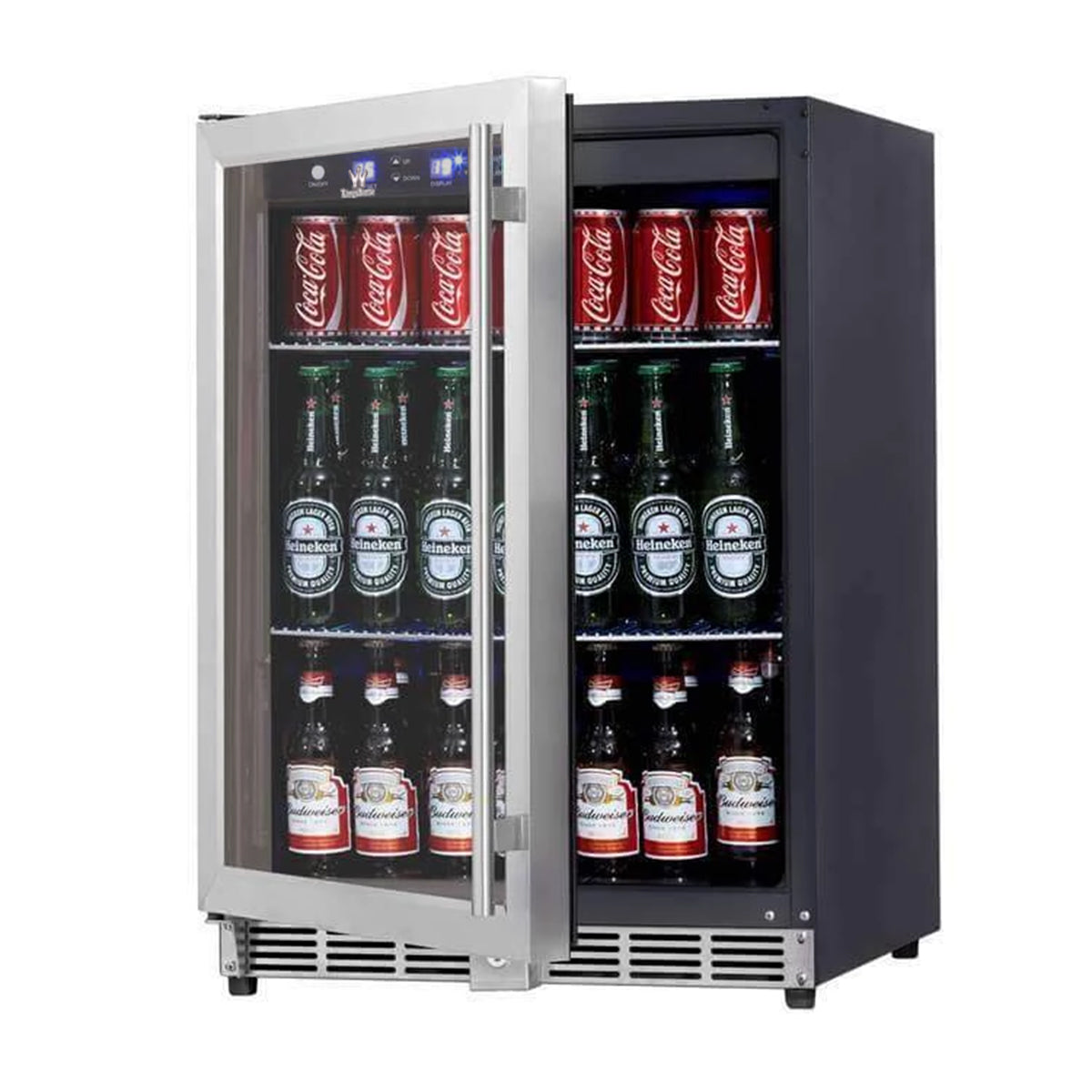 24" Under Counter Beverage Cooler, Refrigerator | Built In Beer Fridge