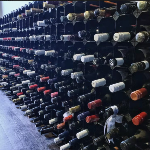 Custom Built Wine Rack | Black Onyx Finish